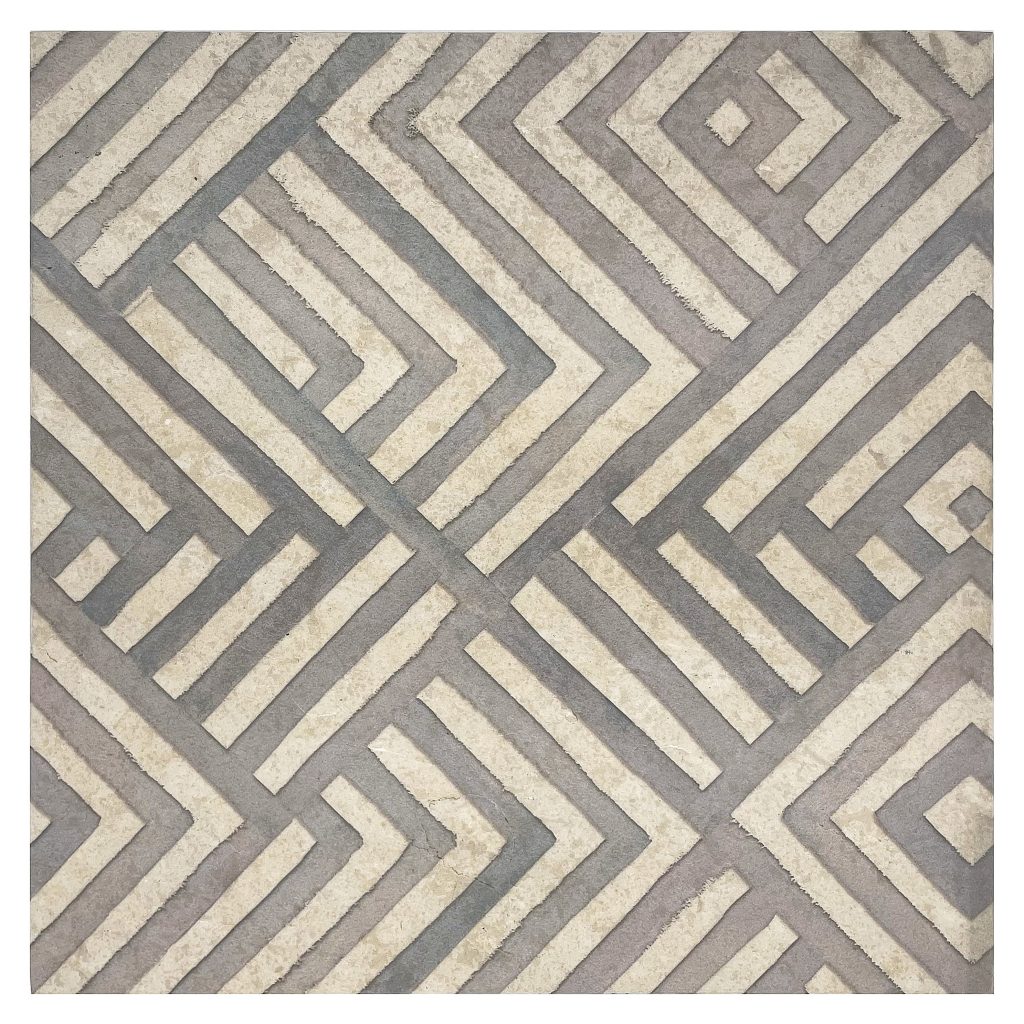 Waterways Blue on Limestone - Decorative Materials